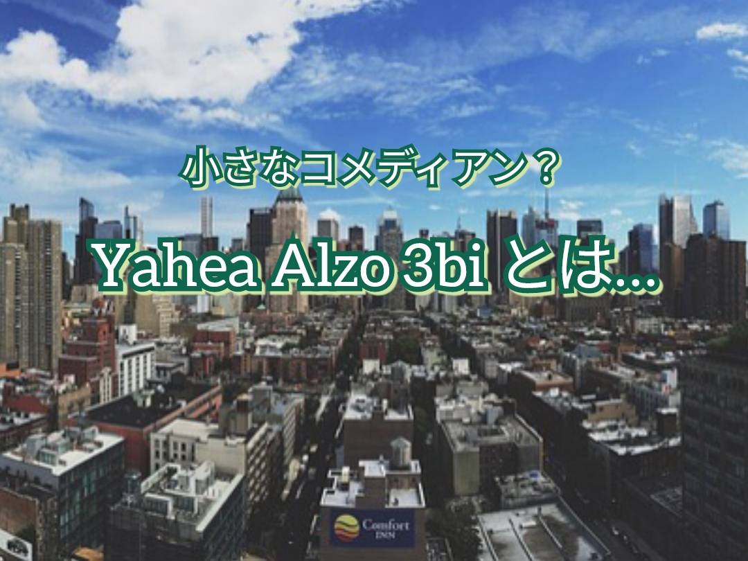 Yahea Alzo 3bi とは何者？ SNSに現れたショート動画が面白い｜えこちん日記